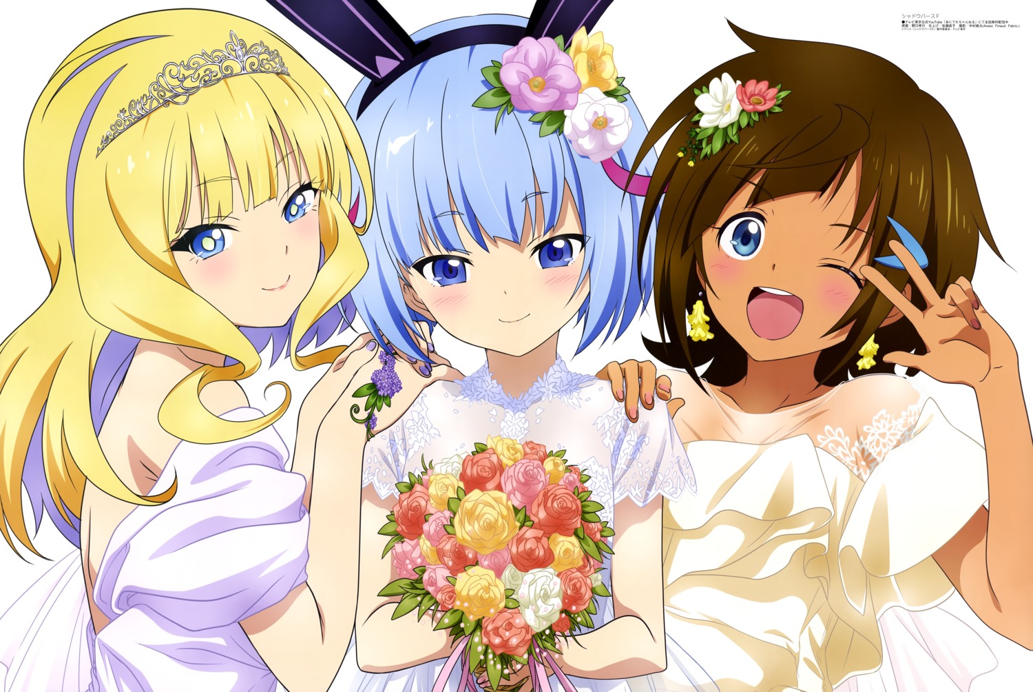 noguchi takayuki shadowverse kazamatsuri ren otosaka shion takanashi tsubasa animal ears bunny ...